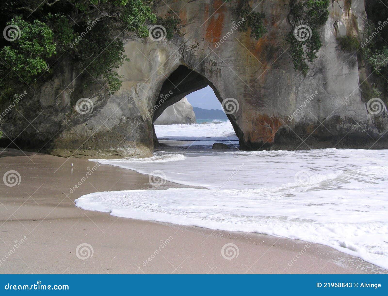 Beach Cave stock image. Image of sand, rock, landscape - 21968843