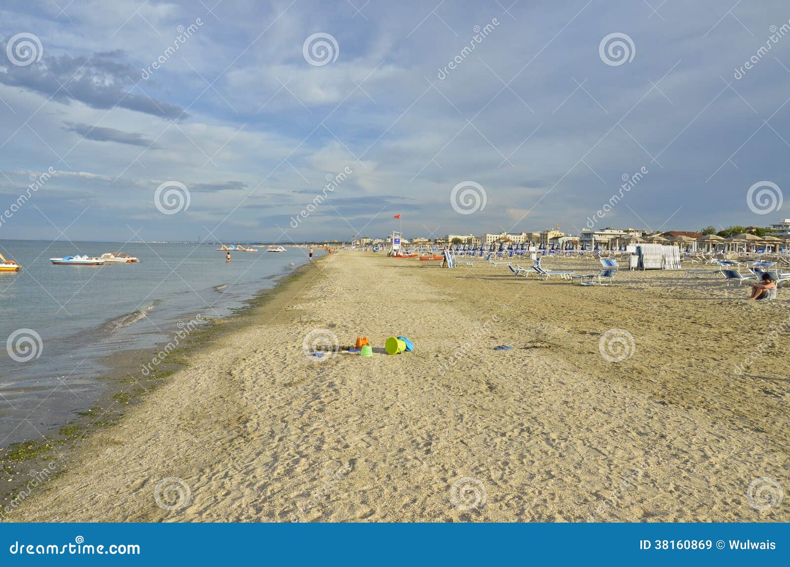 Beach in Cervia 5 stock image. Image of bathroom, adriatic - 38160869