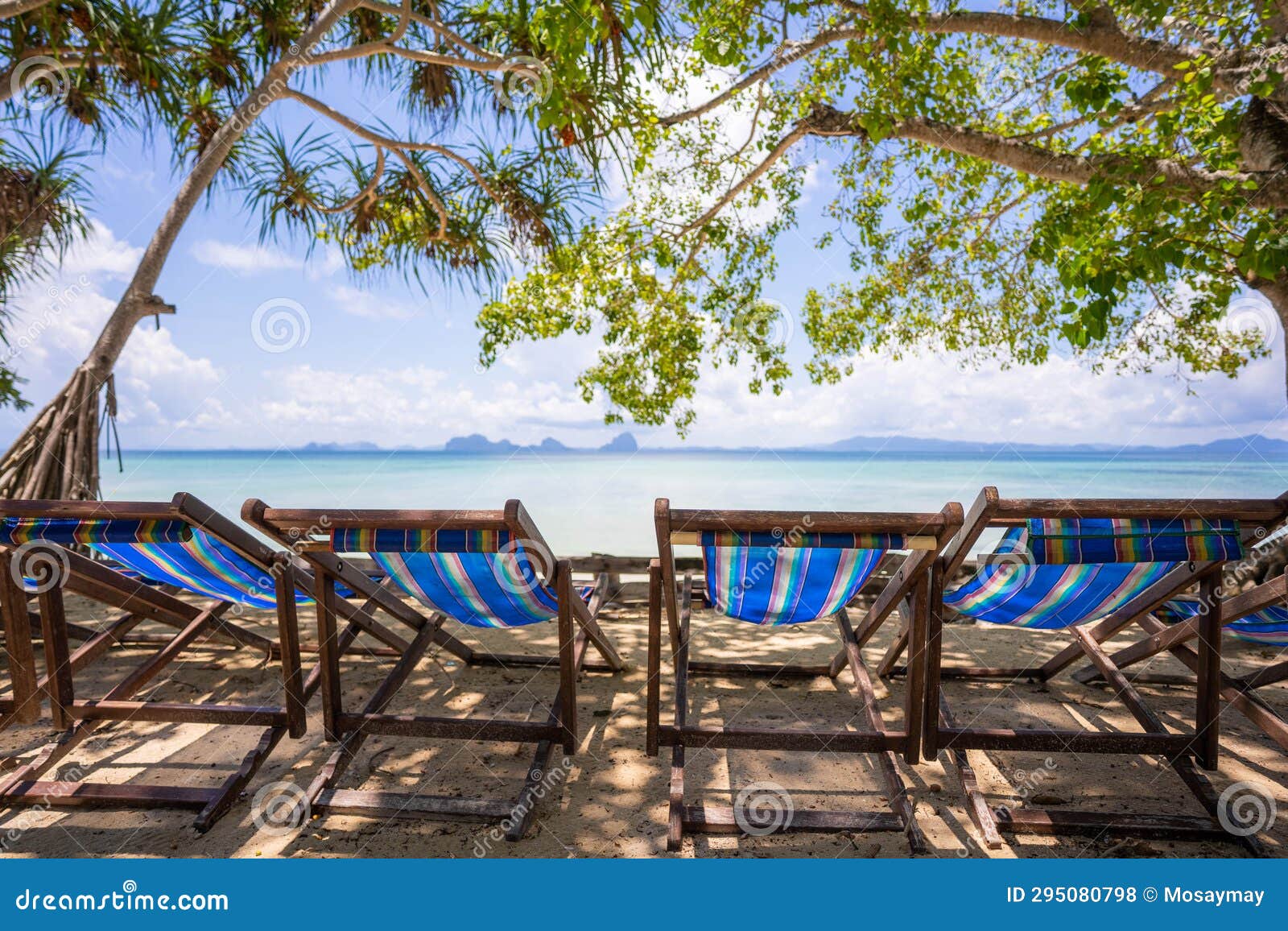 Beach Chair at Chilling Sitting Corner in Resort Stock Photo - Image of ...