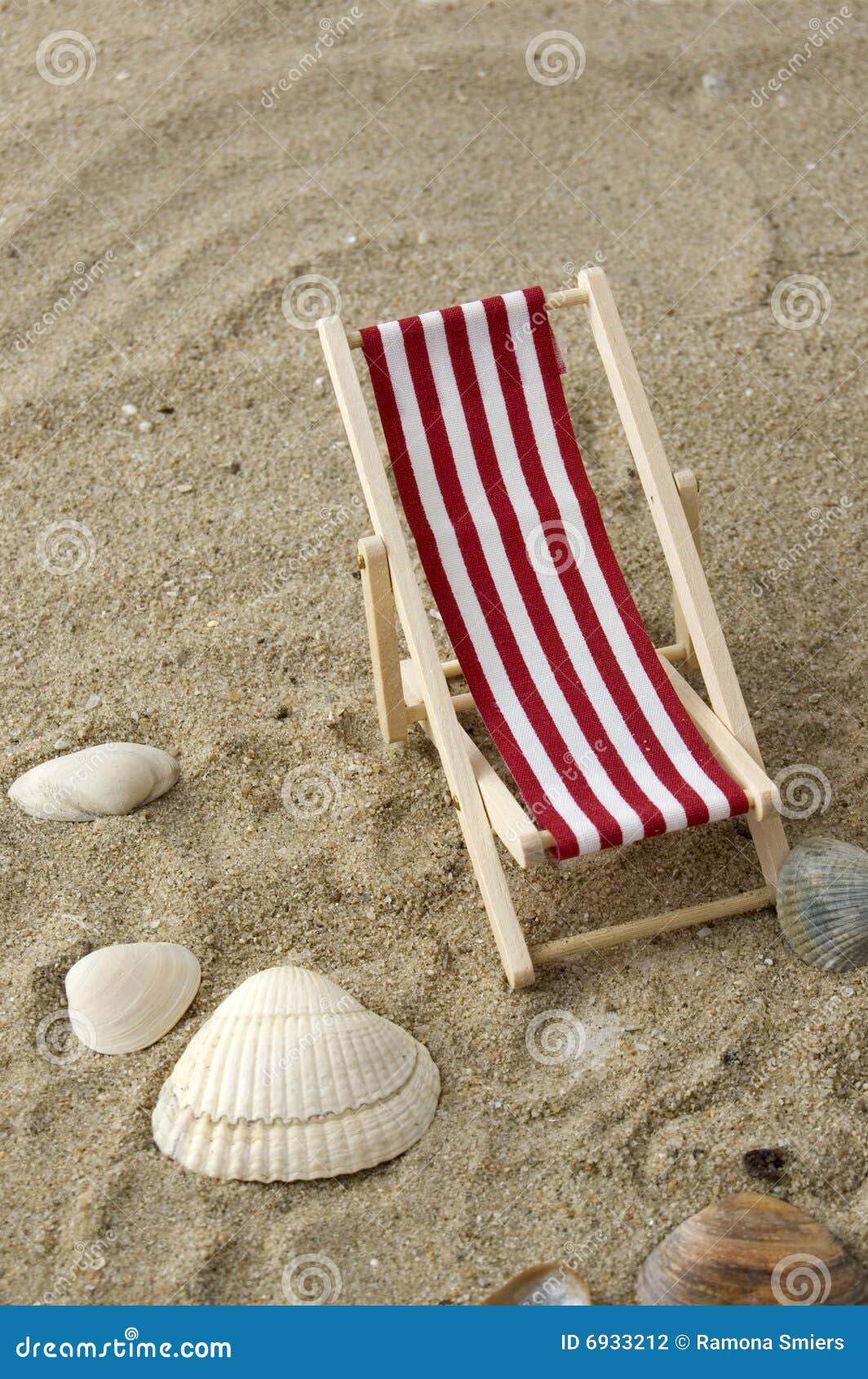 Beach chair on the sand stock photo. Image of seascape - 6933212