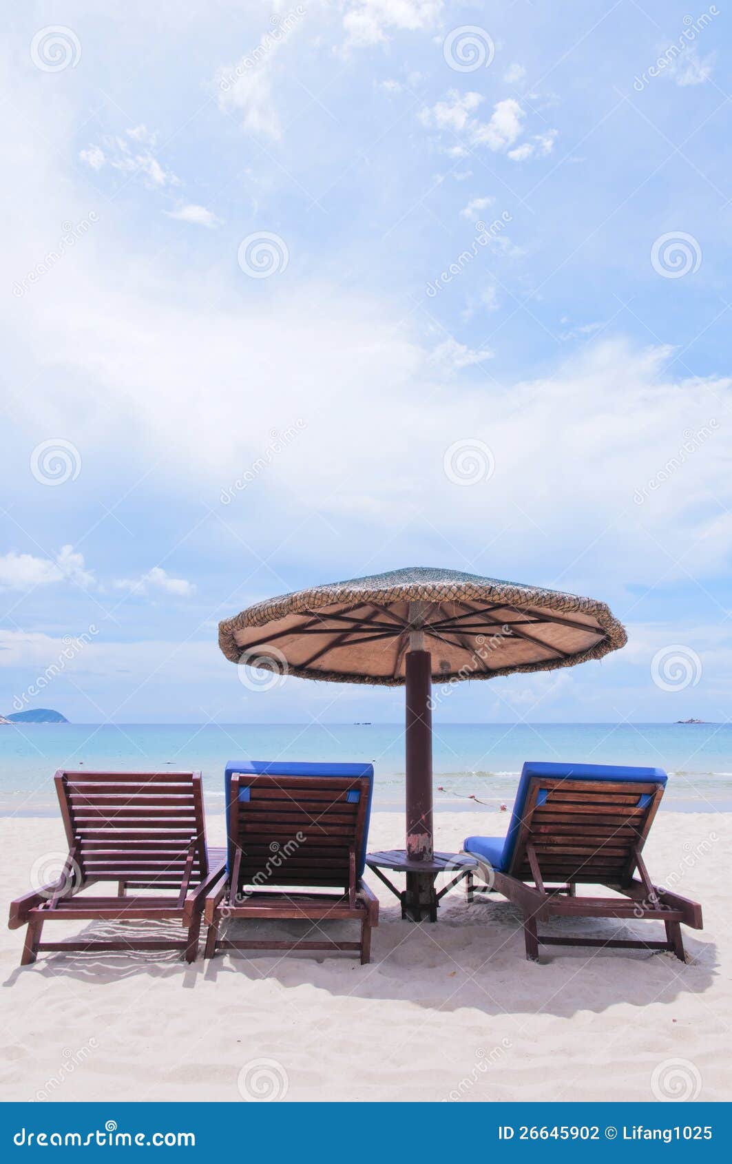 Beach chair in the sun stock photo. Image of sanya, tropical - 26645902
