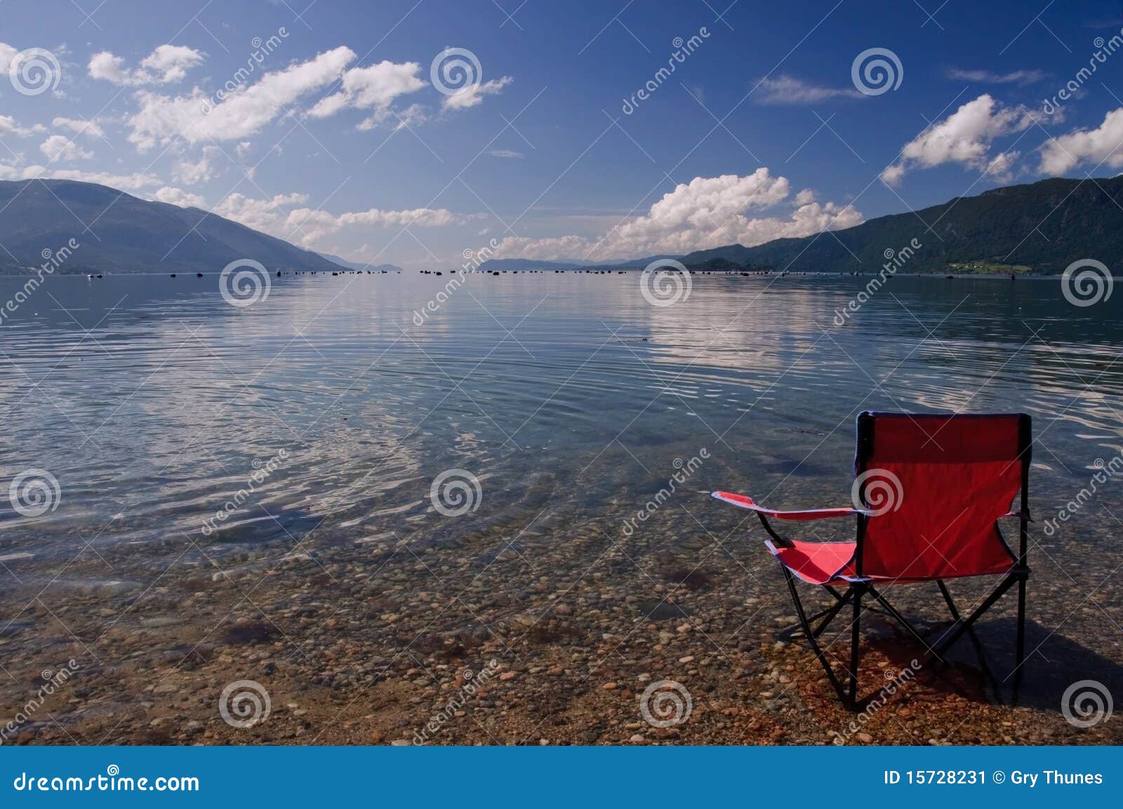 Beach chair with a view stock image. Image of relax, female - 15728231