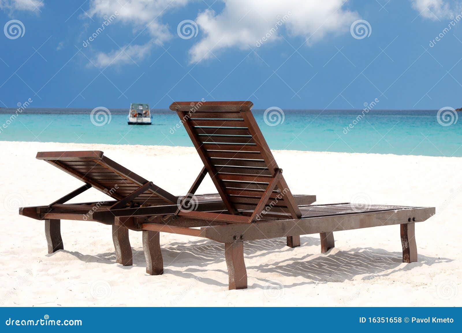 Beach chairs stock photo. Image of coast, seat, seashore - 16351658