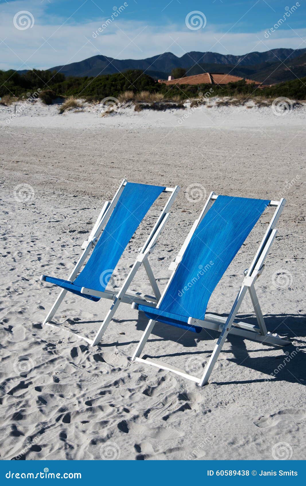 Beach chairs. stock photo. Image of chair, nature, island - 60589438