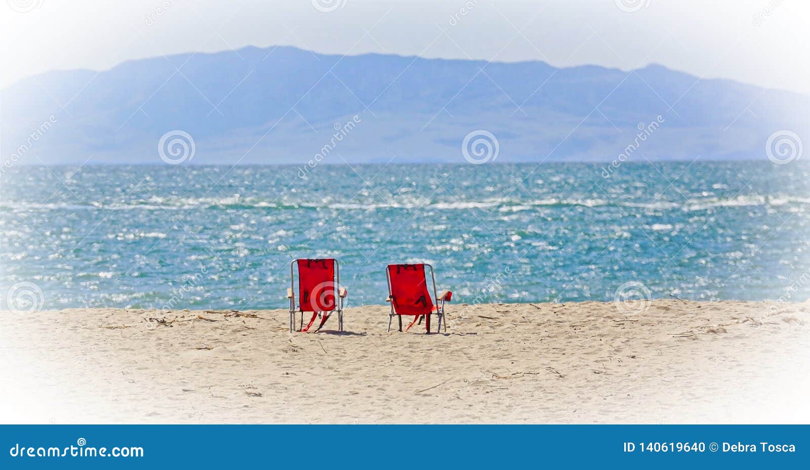 Beach chairs ocean view stock photo. Image of sand, beach - 140619640
