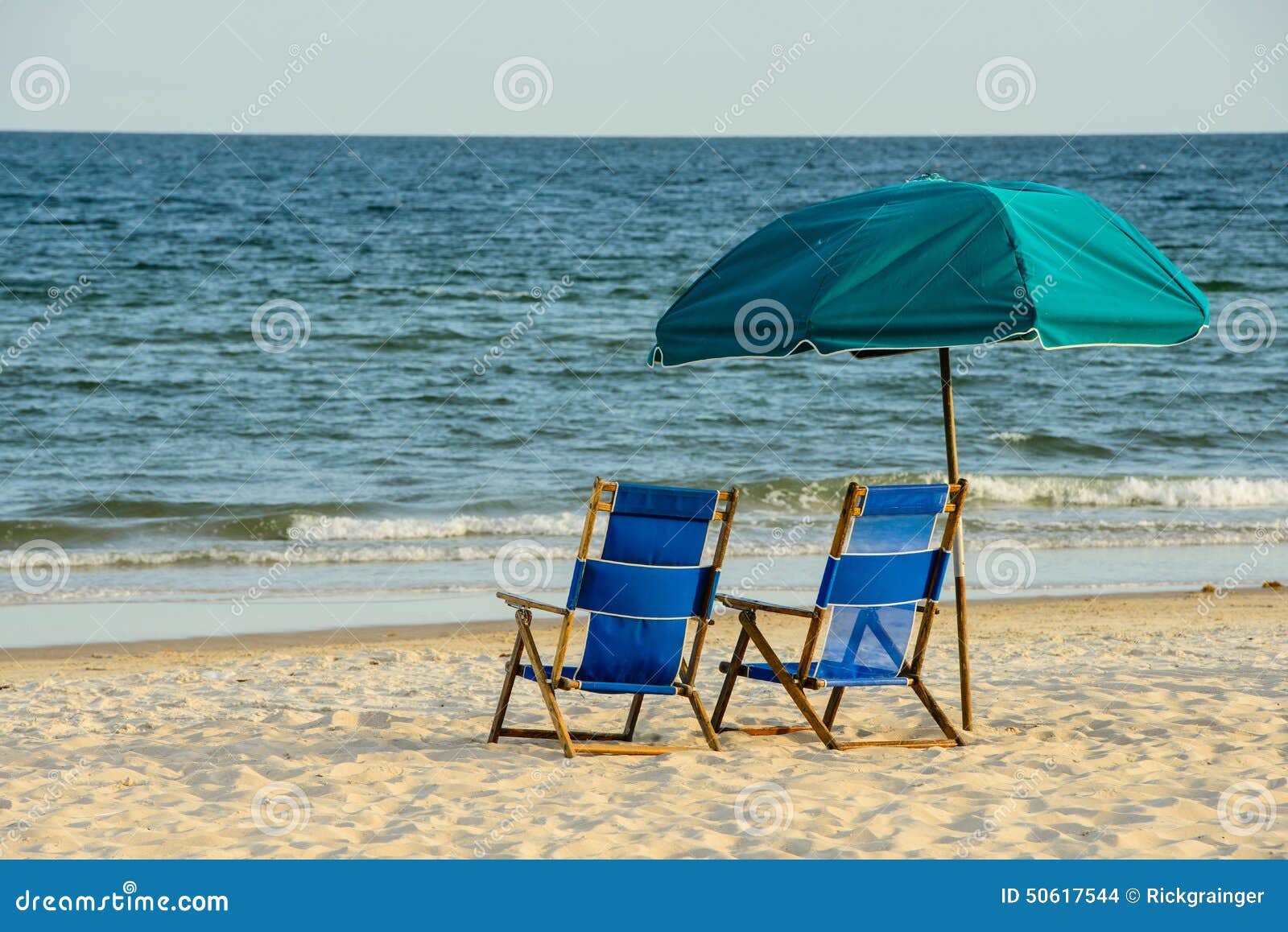 Beach Chairs Overlooking the Ocean Stock Photo - Image of sunny, relax ...