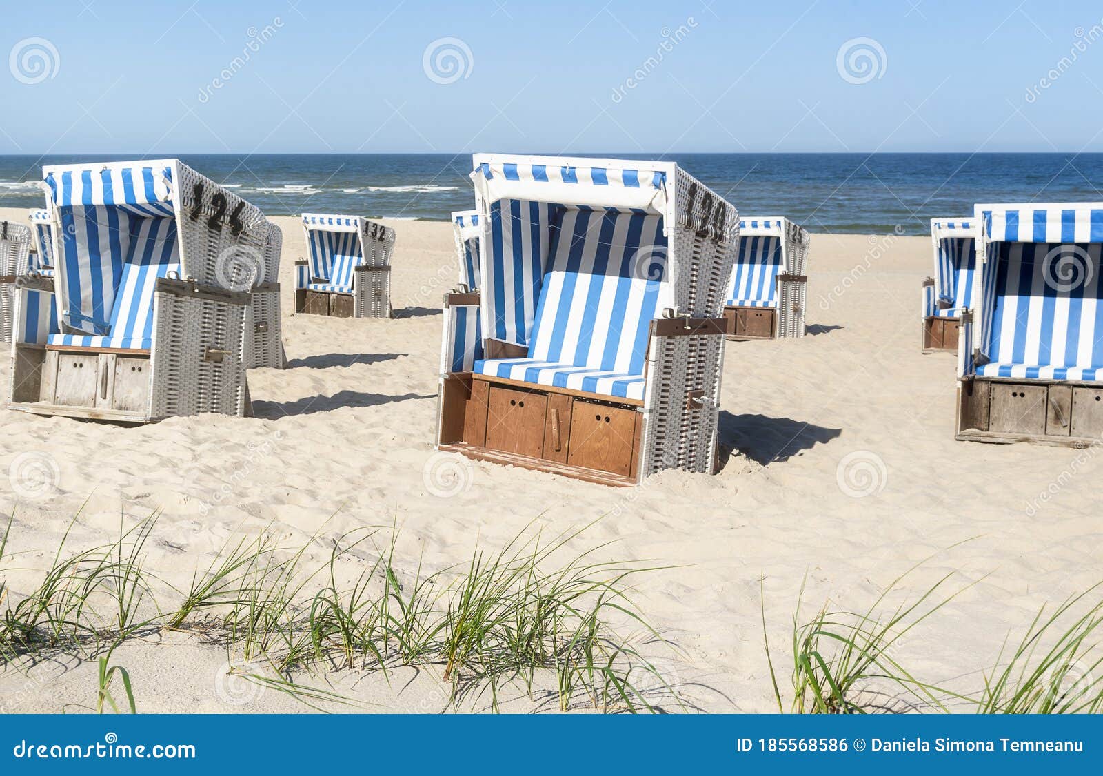 Beach Chairs On The Sand At The North Sea On Sylt Island Summer