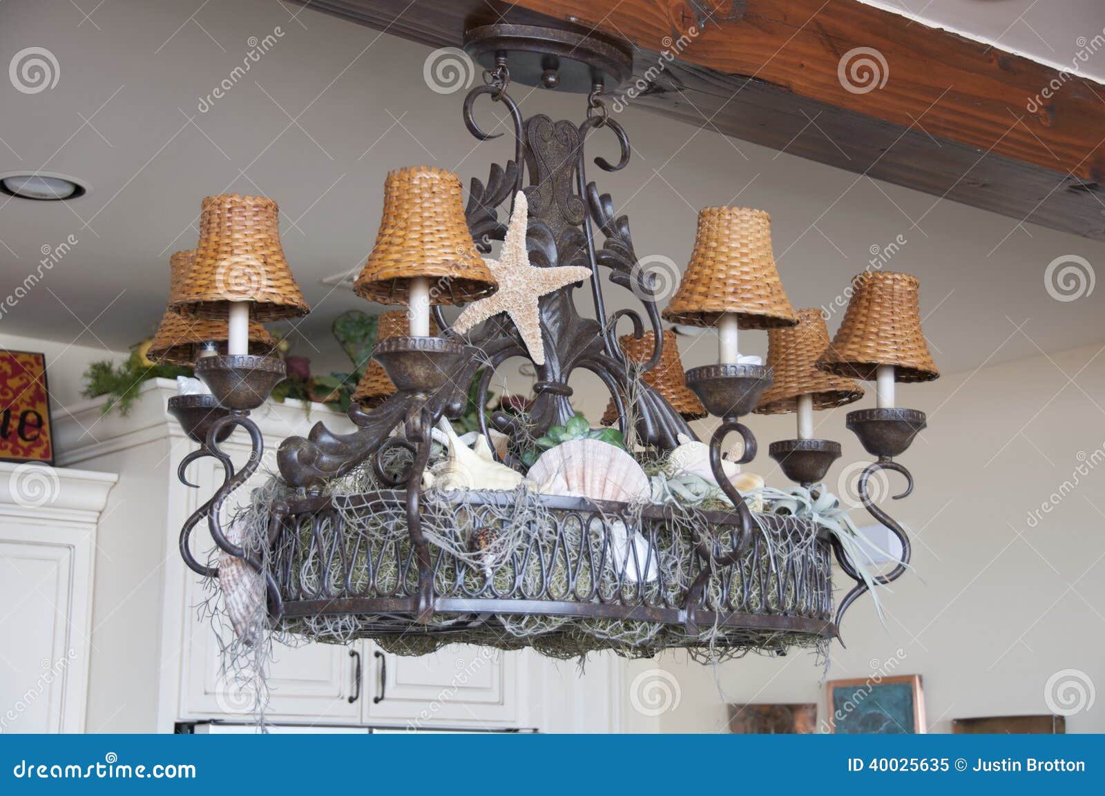 Beach chandelier stock image. Image of chandelier, candle - 40025635