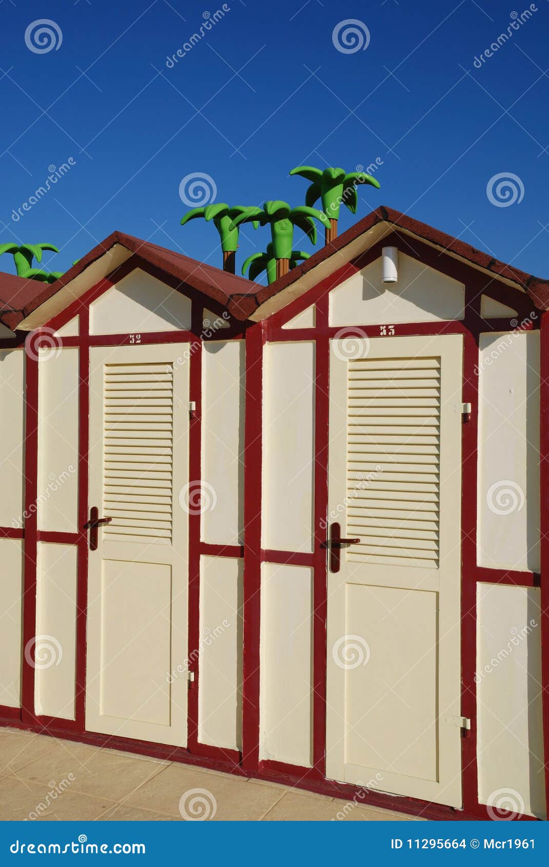 Beach change rooms 2 stock photo. Image of green, colour - 11295664