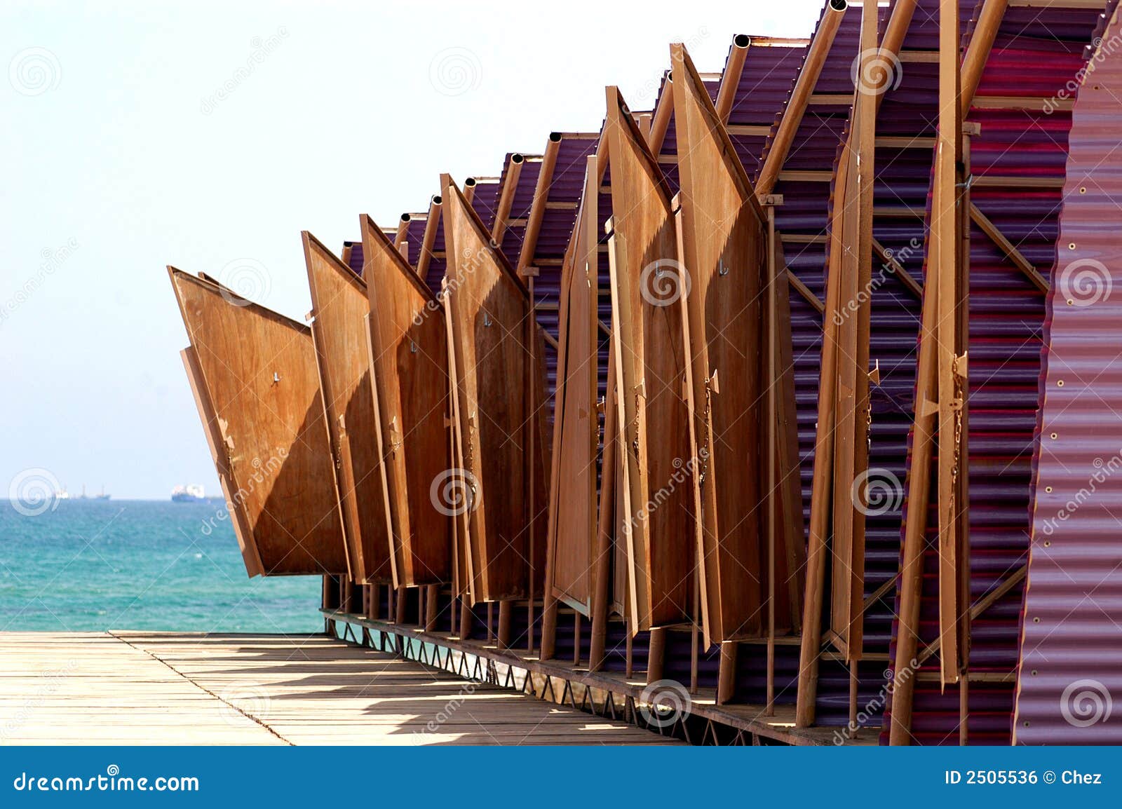 Beach changing huts stock photo. Image of buildings, cabana - 2505536