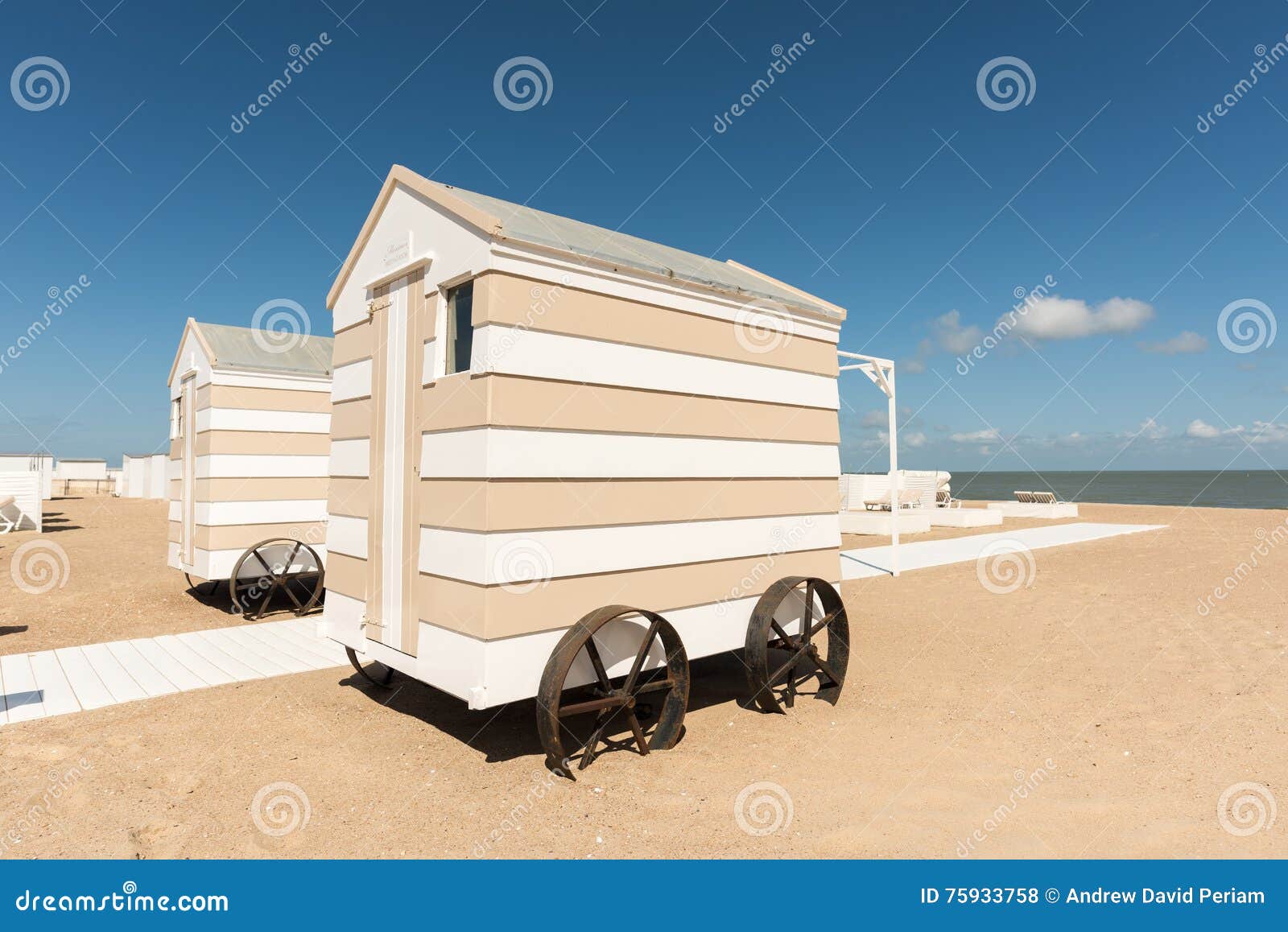 Beach Changing Huts Stock Photography | CartoonDealer.com #2505536