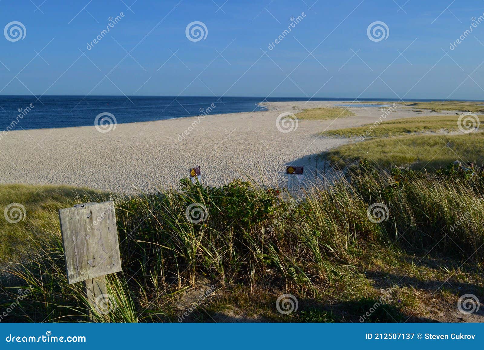 The Beach at Chatham Lighthouse, Cape Cod, Massachusetts Stock Image ...