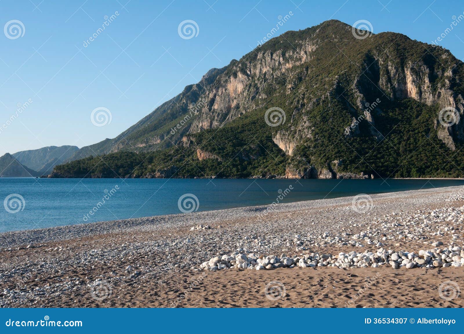 Beach at Cirali, Turkish Riviera, Turkey Stock Image - Image of kemer ...