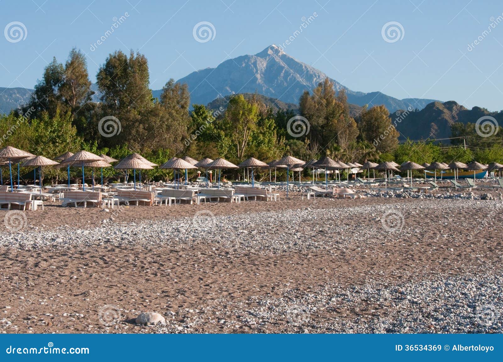 Beach at Cirali, Turkish Riviera (Turkey) Stock Image - Image of turkey ...