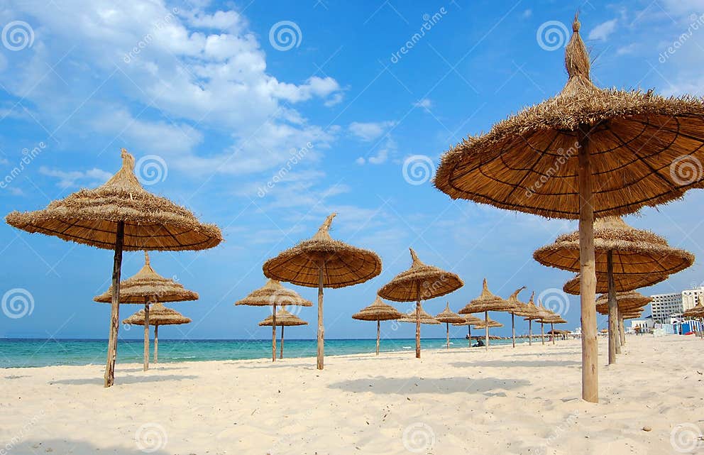 Beach in the city of Souss stock photo. Image of africa - 5167104