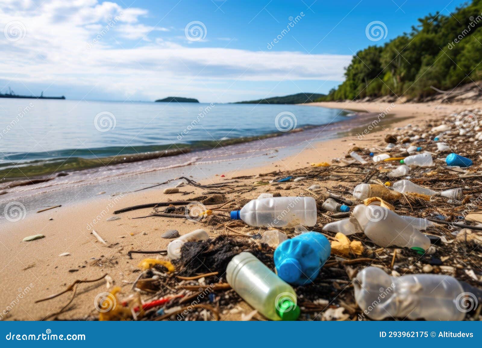 Beach Cleaned of Plastic Waste Stock Image - Image of sustainability ...