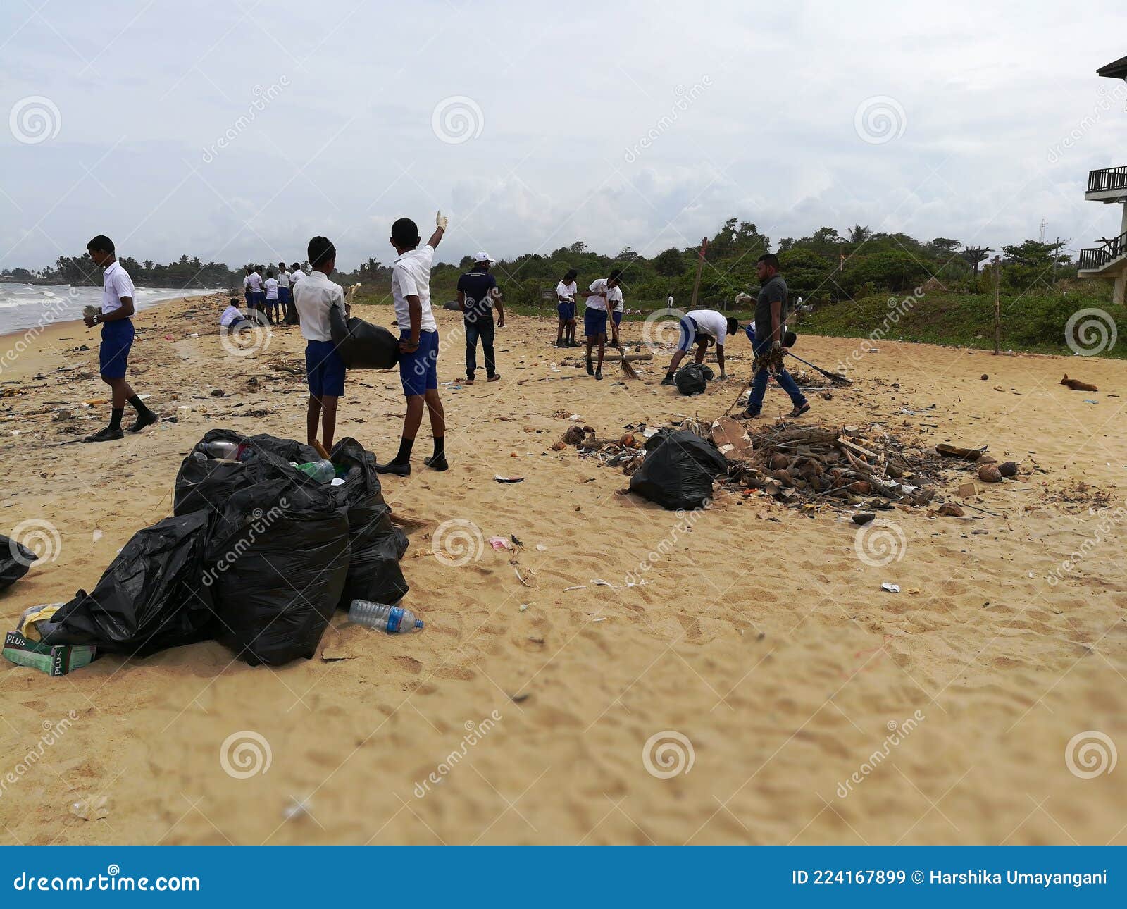 Beach Cleaning Programme in Sri Lanka Editorial Stock Image - Image of ...