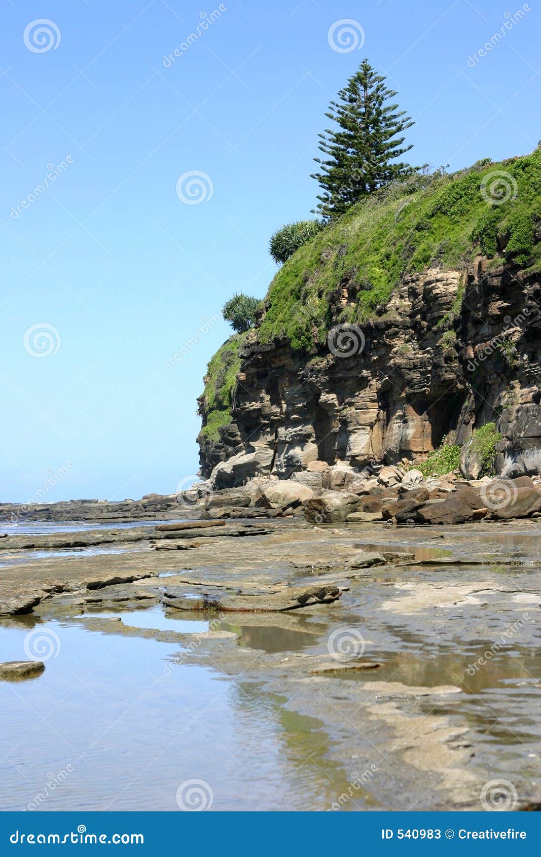 Beach Cliffs stock image. Image of water, surf, nature - 540983