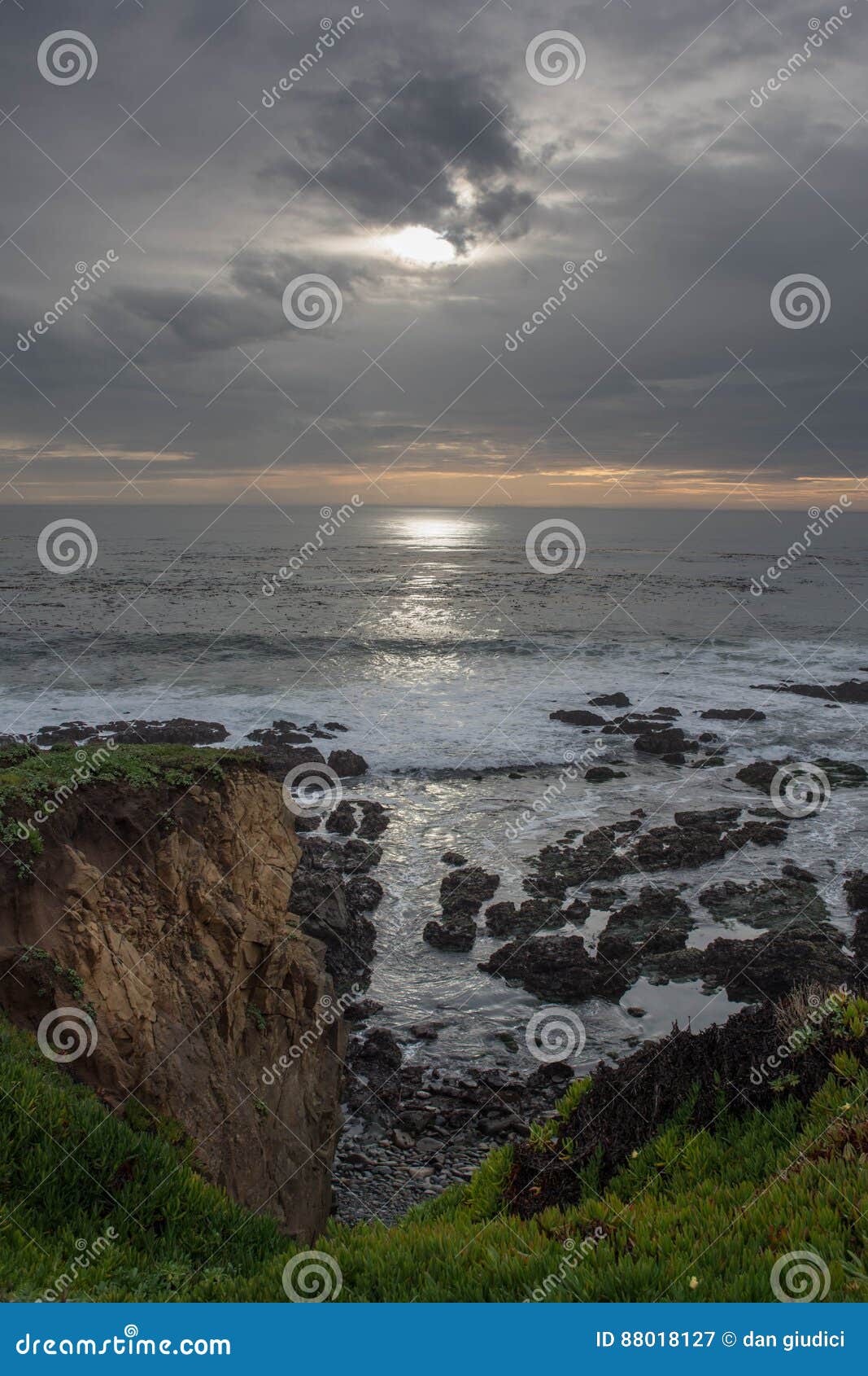 Beach Cliffs on the ocean stock image. Image of rocks - 88018127