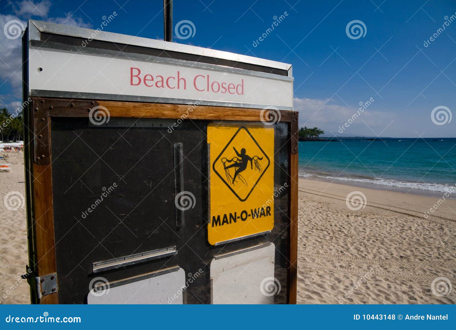 Beach Closed stock photo. Image of safety, sign, danger - 10443148