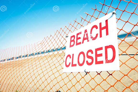 Beach Closed Sign stock image. Image of government, conditions - 23271167