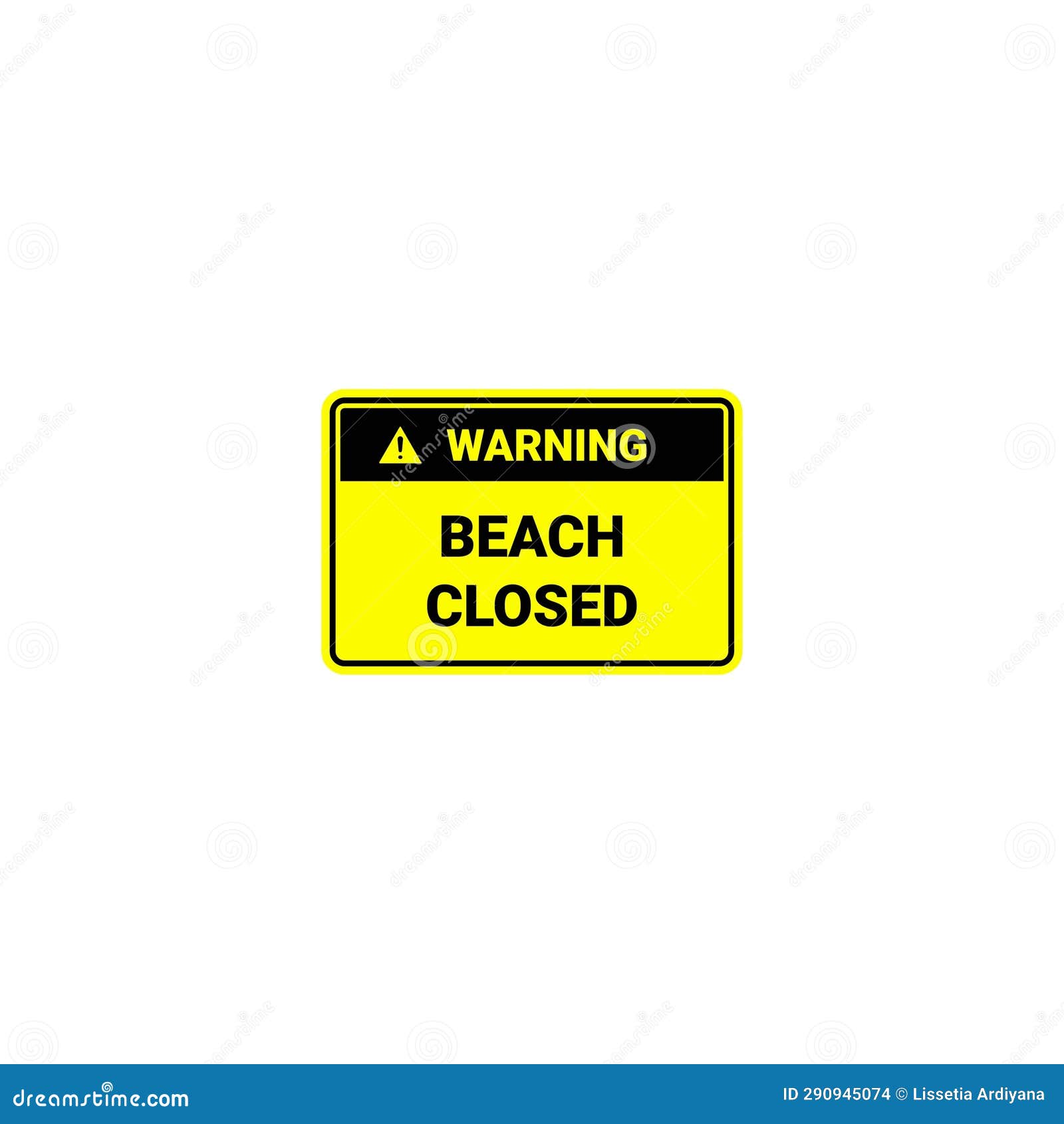 Beach Closed Sign Chain. Entrance On The Beach Is Closed. Summertime ...