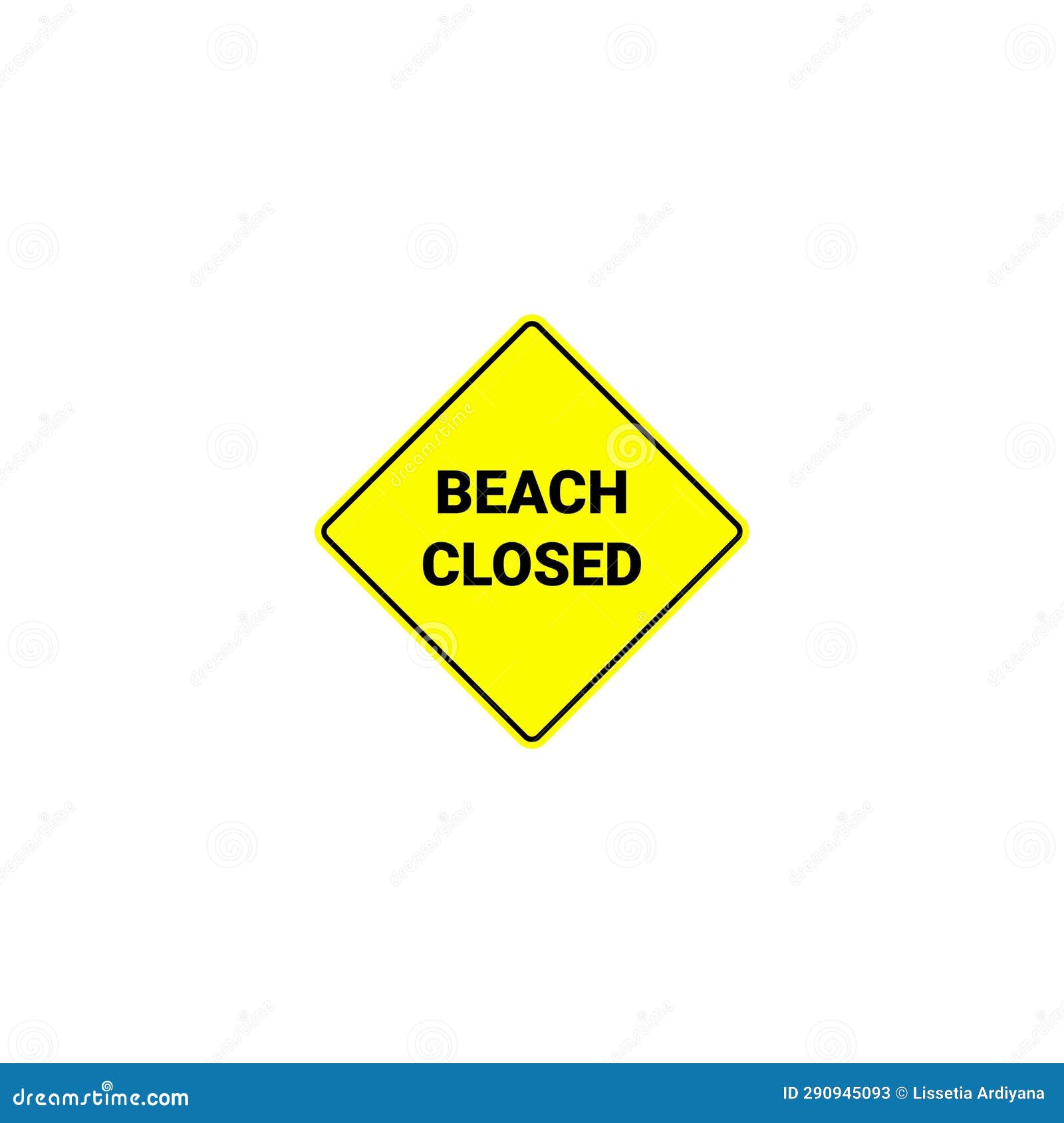 Beach Closed Sign Chain. Entrance On The Beach Is Closed. Summertime ...