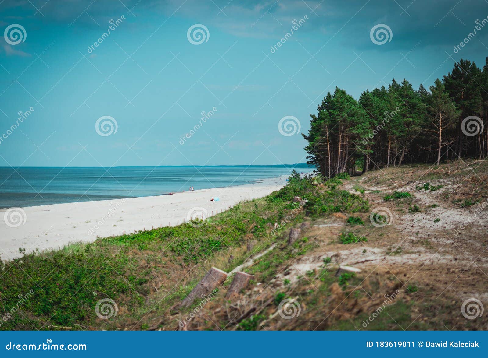 Beach and Coast on the Polish Baltic Sea Stock Image - Image of ...