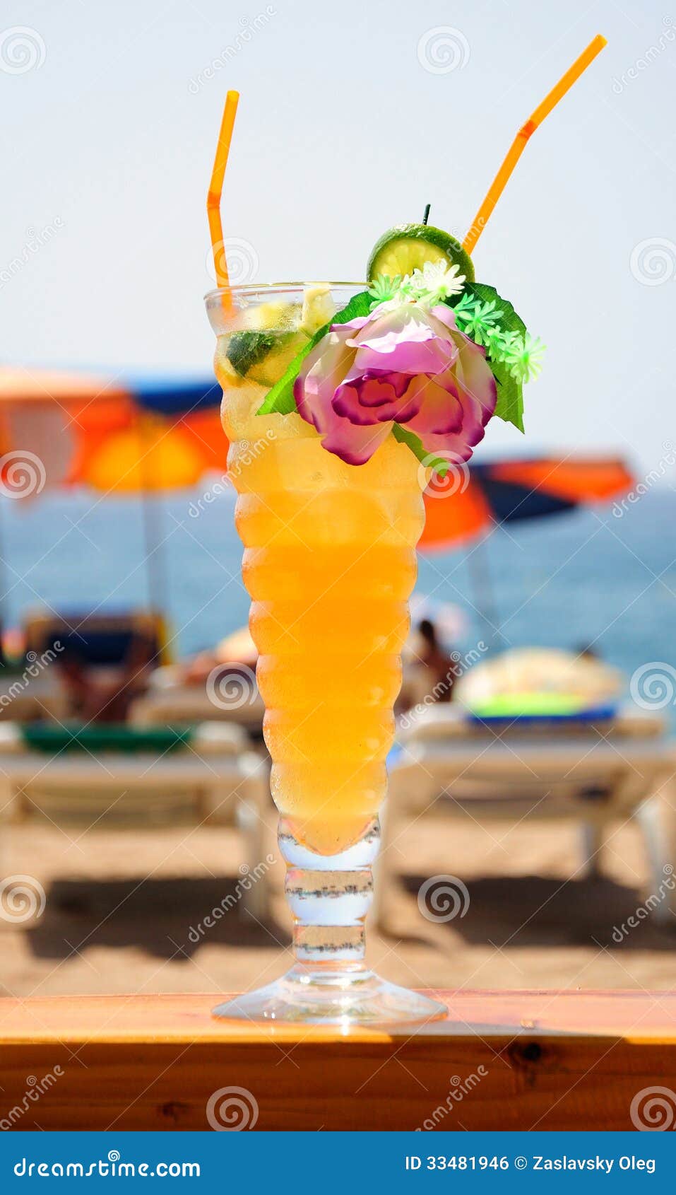 Beach cocktail. stock photo. Image of cocktail, catalonia - 33481946