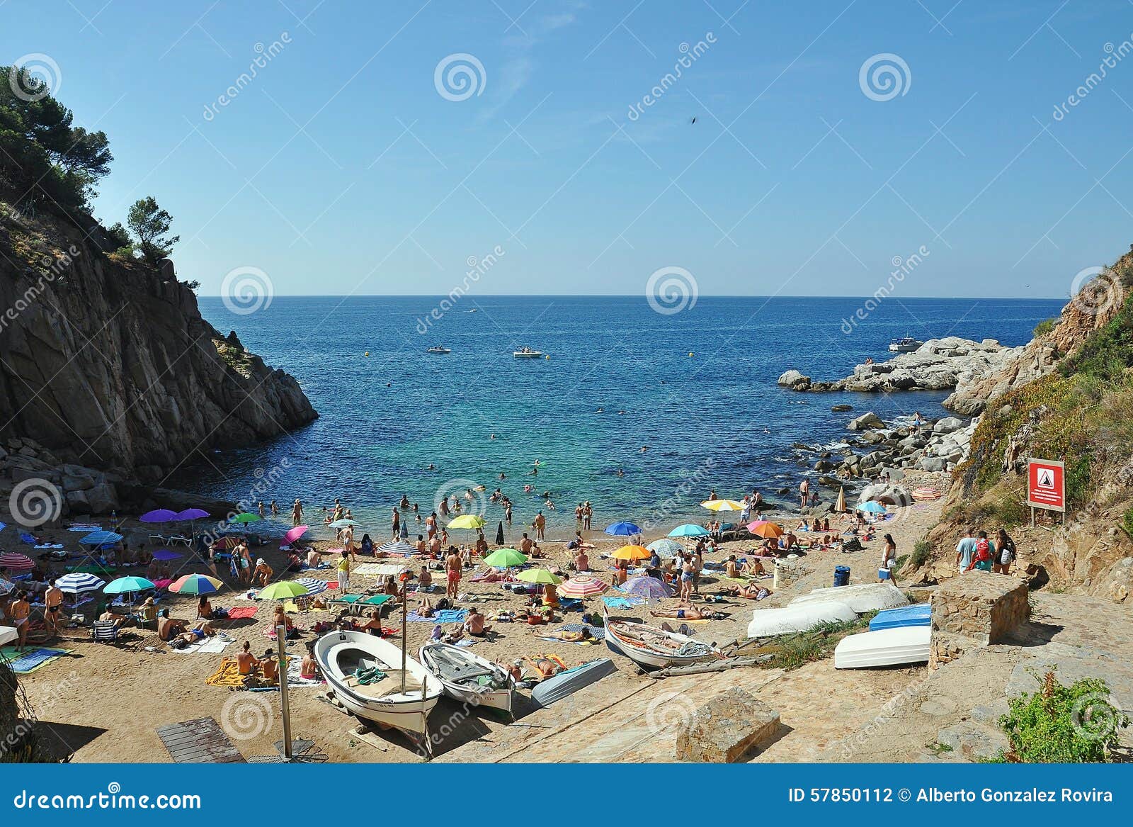Beach of the Codolar-Tossa De Mar Editorial Photography - Image of ...