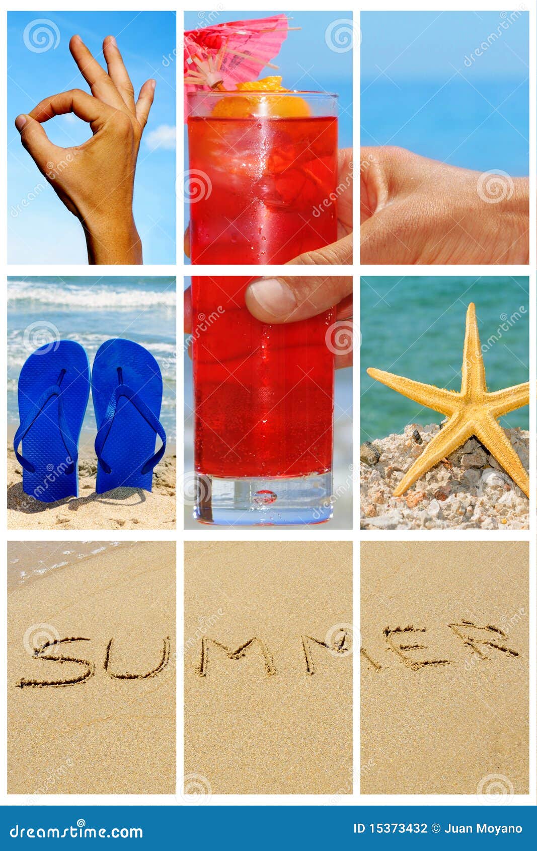 Sea And Beach Collage Royalty-Free Stock Photography | CartoonDealer ...