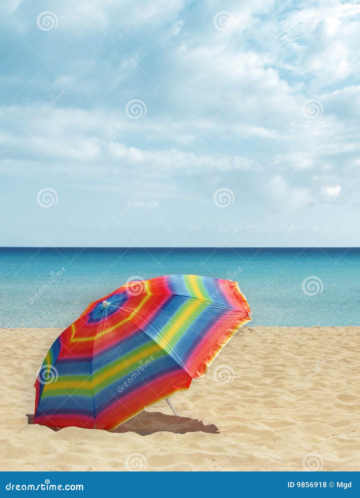Beach Colorful Parasol / Umbrella Stock Photo - Image of turquoise ...