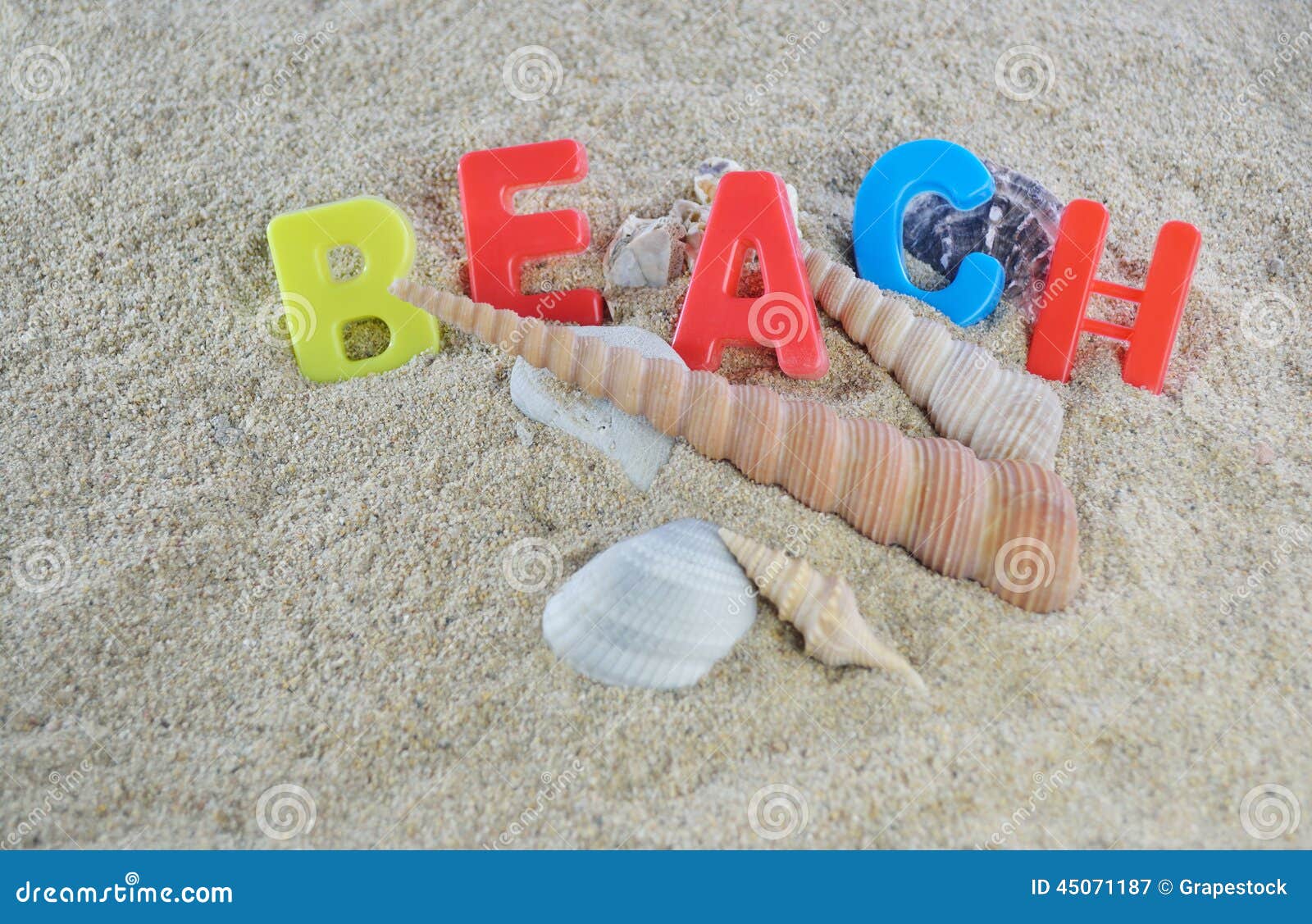 Beach colorful text stock image. Image of summer, enjoy - 45071187