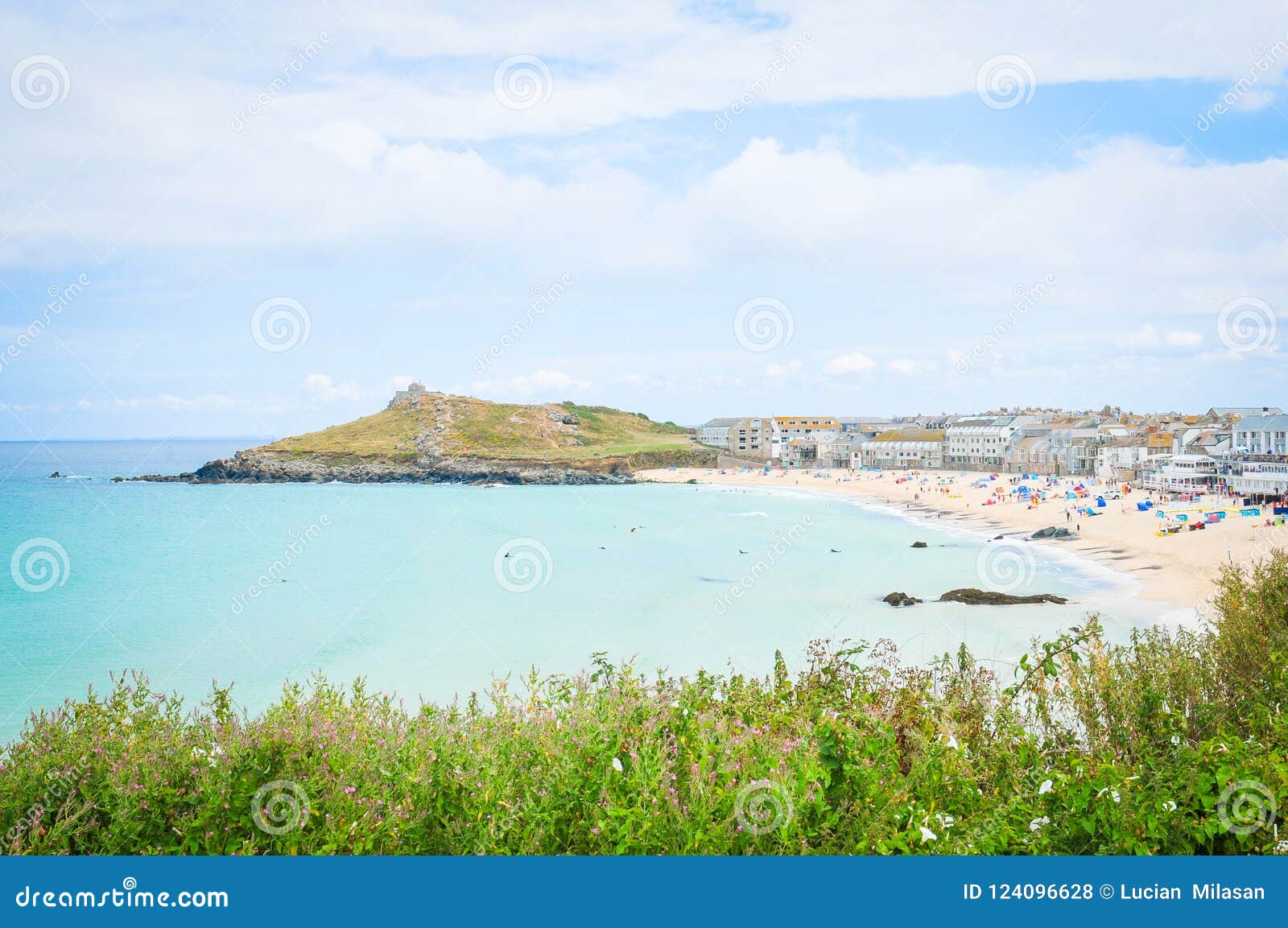 Beach in Cornwall, England stock photo. Image of beaches - 124096628