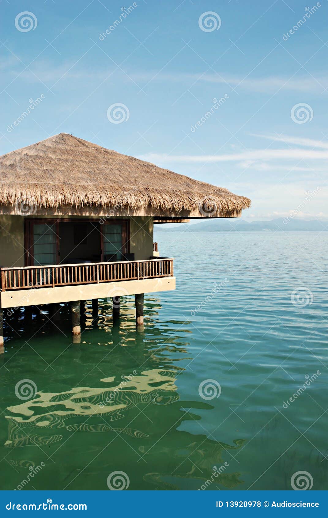 Beach Cottages on Water stock photo. Image of romantic - 13920978