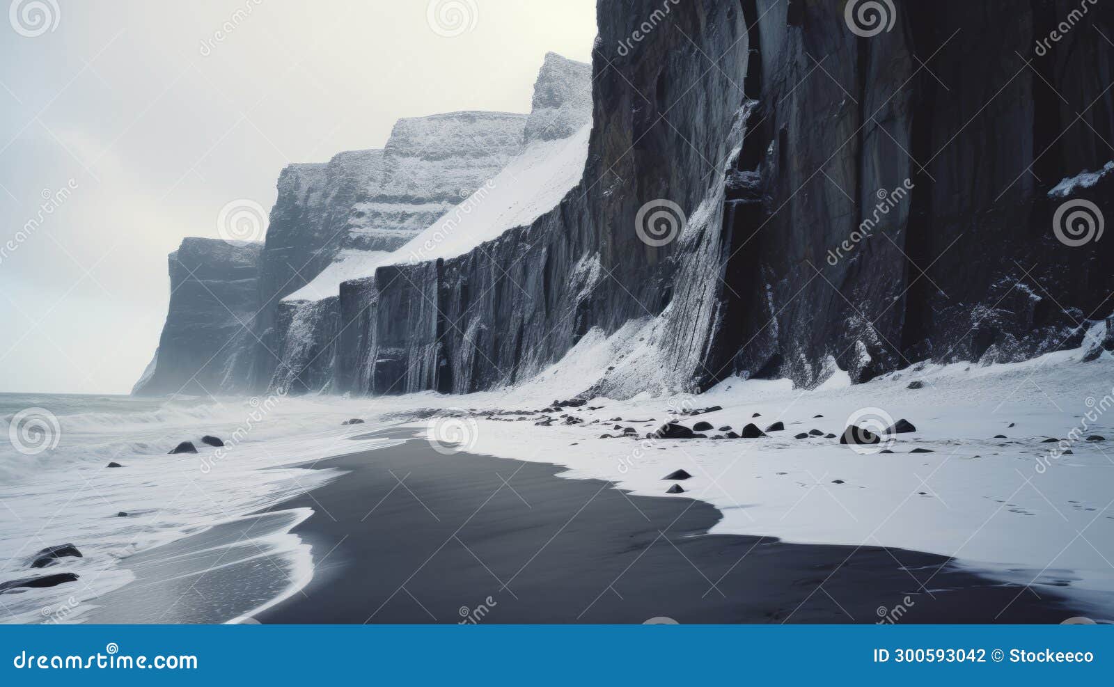 Captivating Black Cliffs: Stunning Snow Scenes and Eroded Surfaces ...