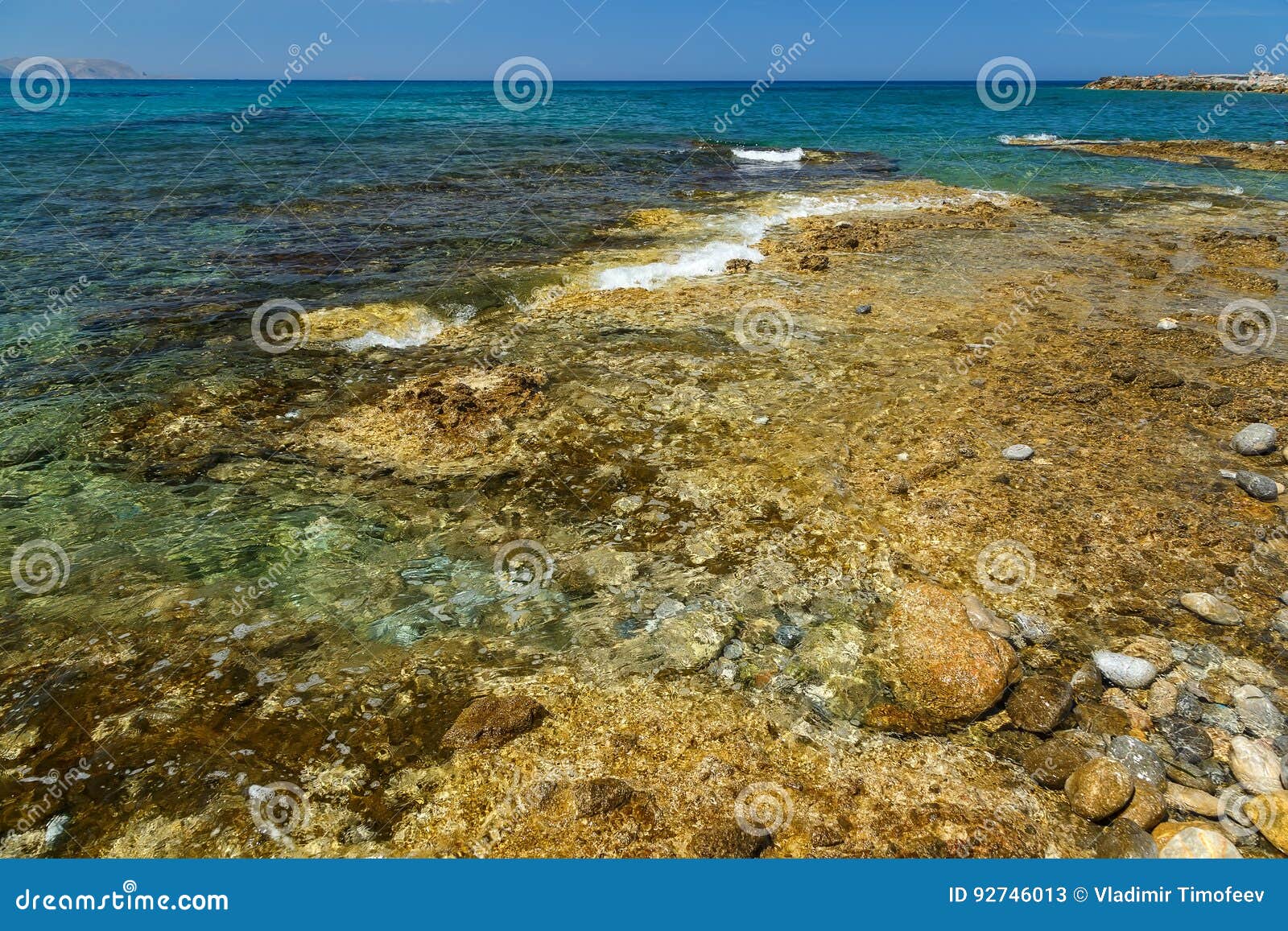 Beach in Crete with Rocks and Pebbles. Stock Image - Image of outdoors ...