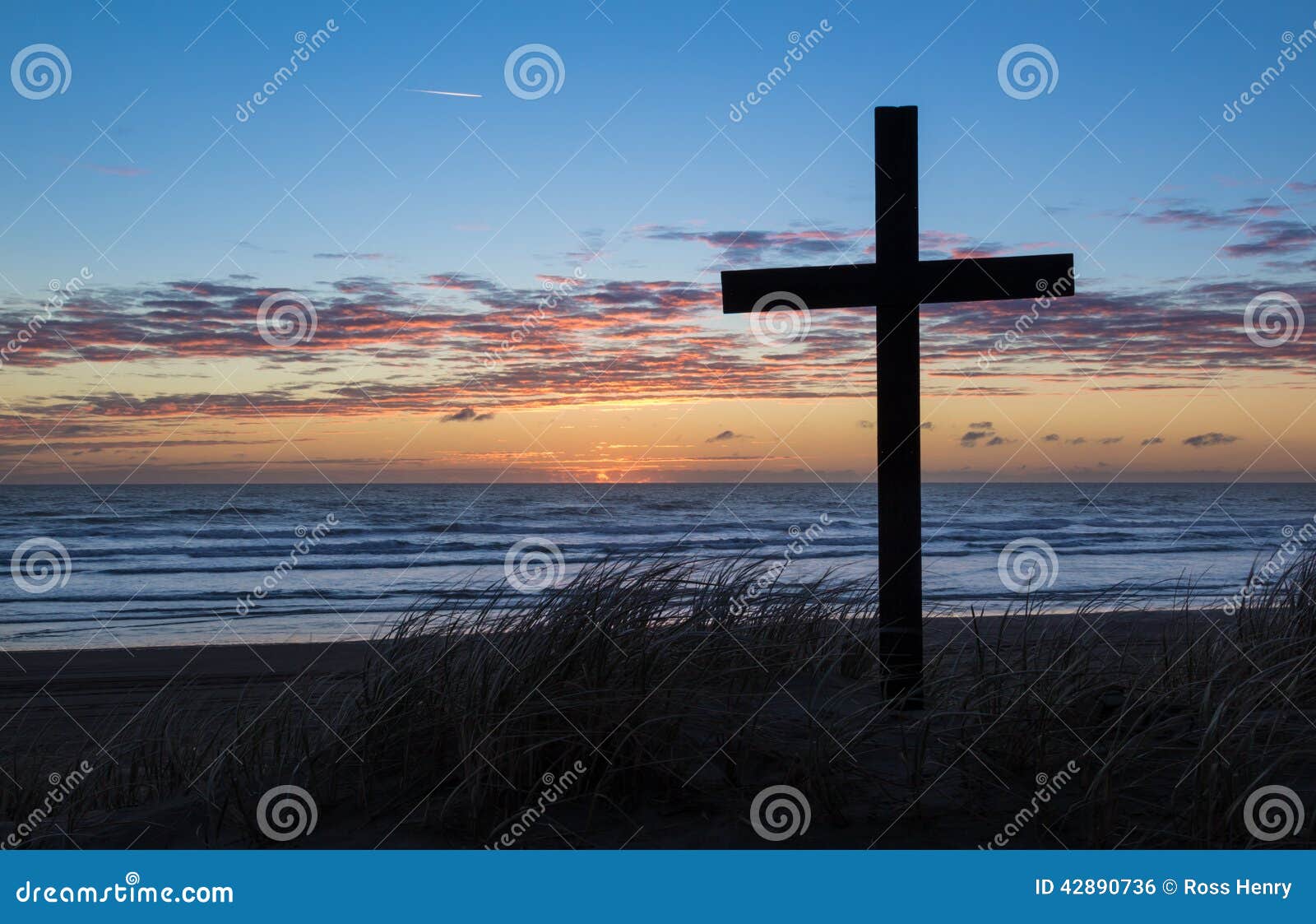 Beach Cross stock photo. Image of religion, cross, holy - 42890736
