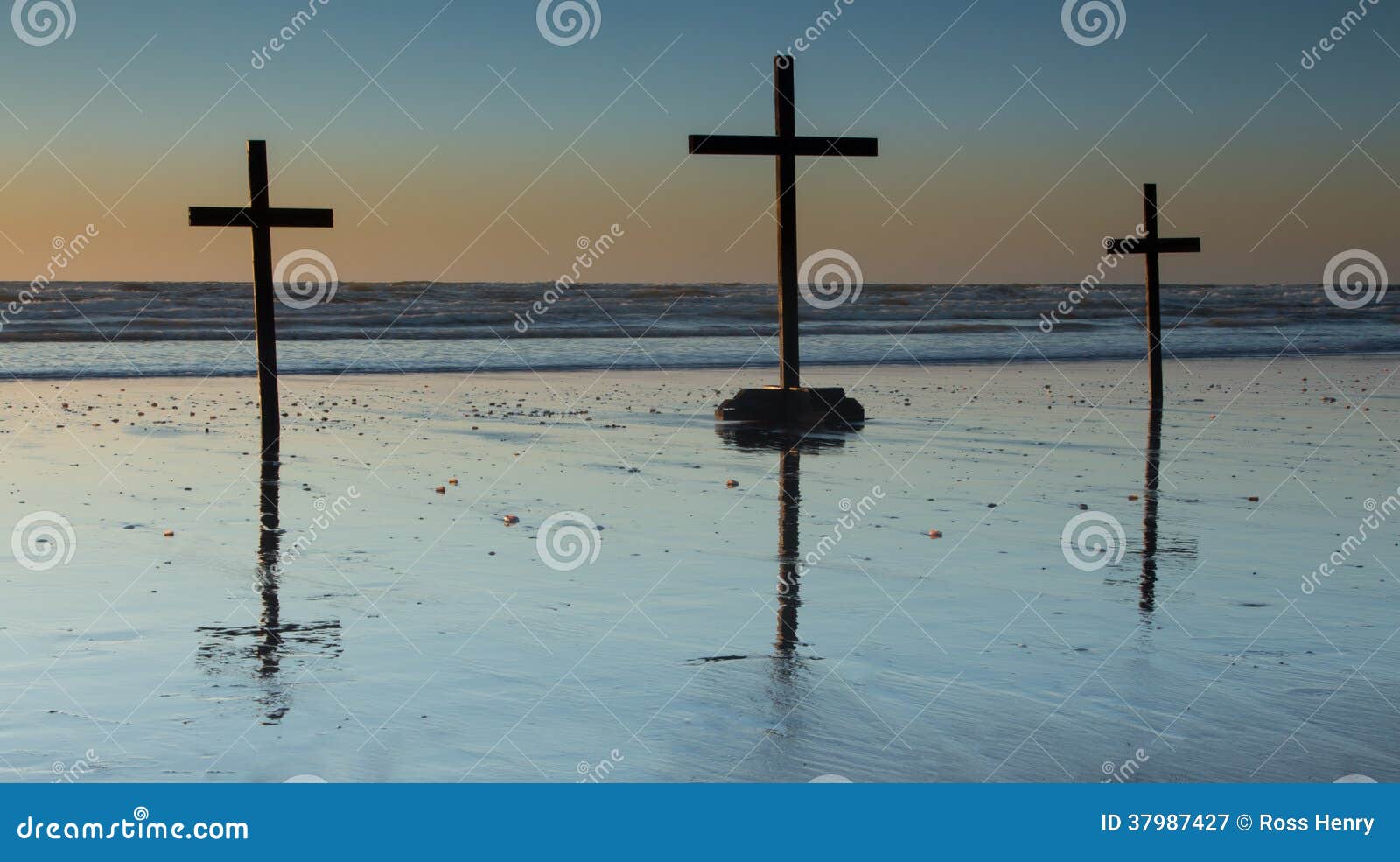 Beach Crosses stock image. Image of symbol, salvation - 37987427
