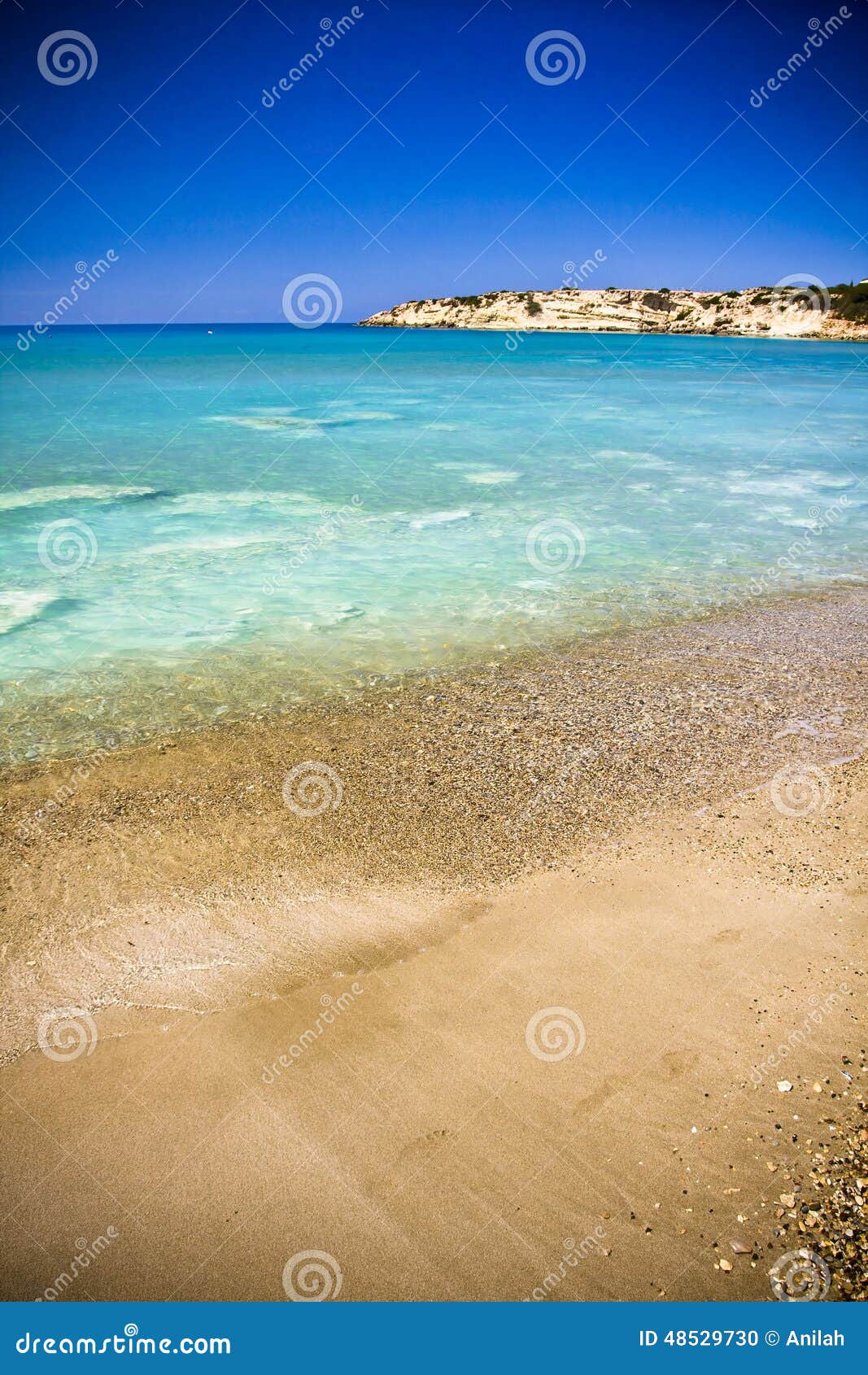 Beach in Cyprus stock photo. Image of jetty, mediterranean - 48529730