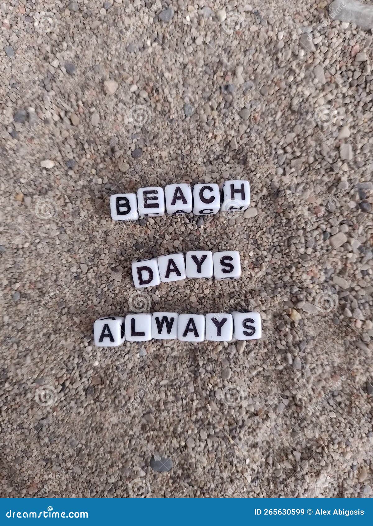 Beach Days always Written on Sand at the Beach Stock Image - Image of ...