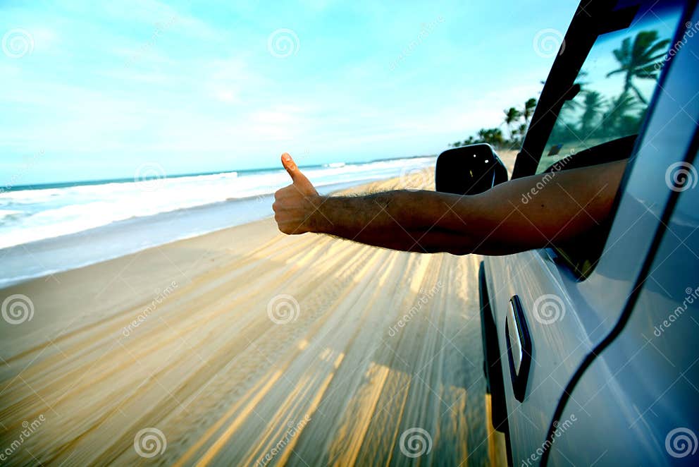 Beach drive stock image. Image of model, sand, landscape - 8174509