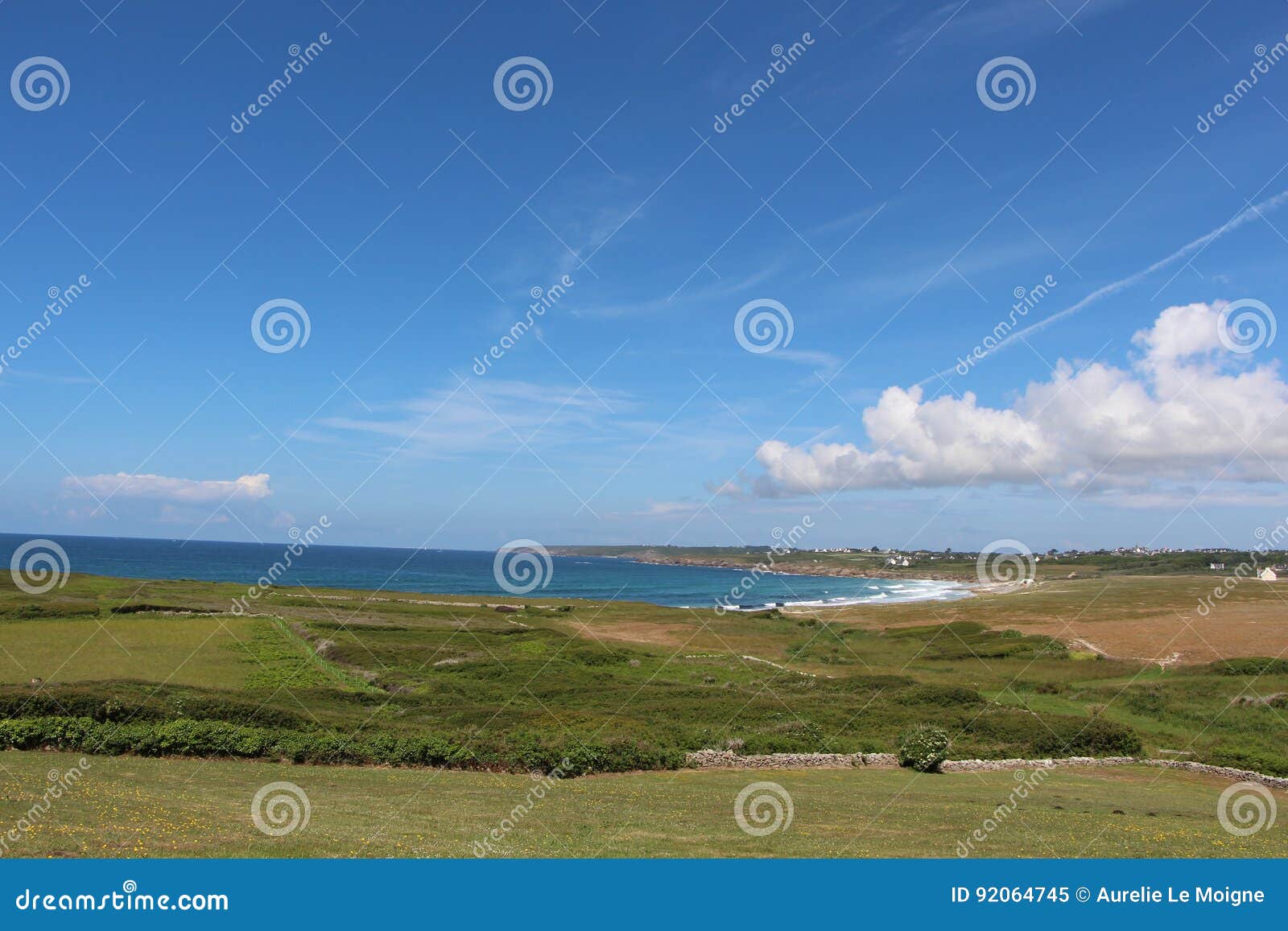 Beach and Dune of Trez Goarem in Esquibien Stock Image - Image of ...
