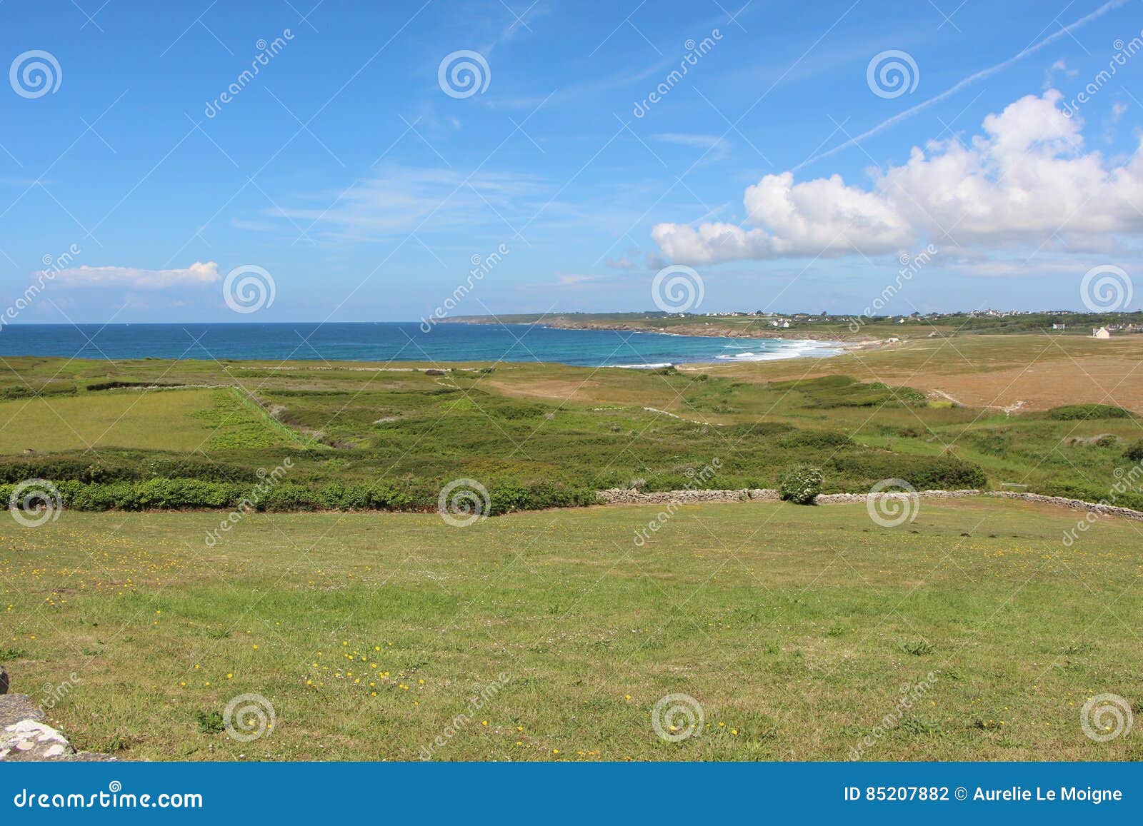 Beach and Dune of Trez Goarem in Esquibien Stock Photo - Image of ...