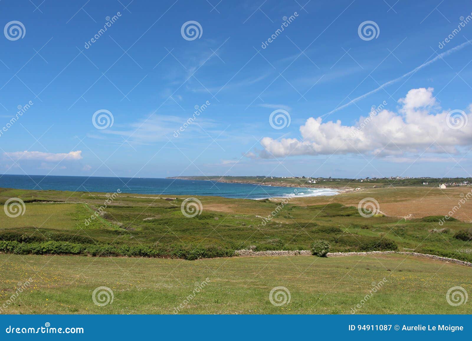 Beach and Dune of Trez Goarem in Esquibien Stock Image - Image of ...