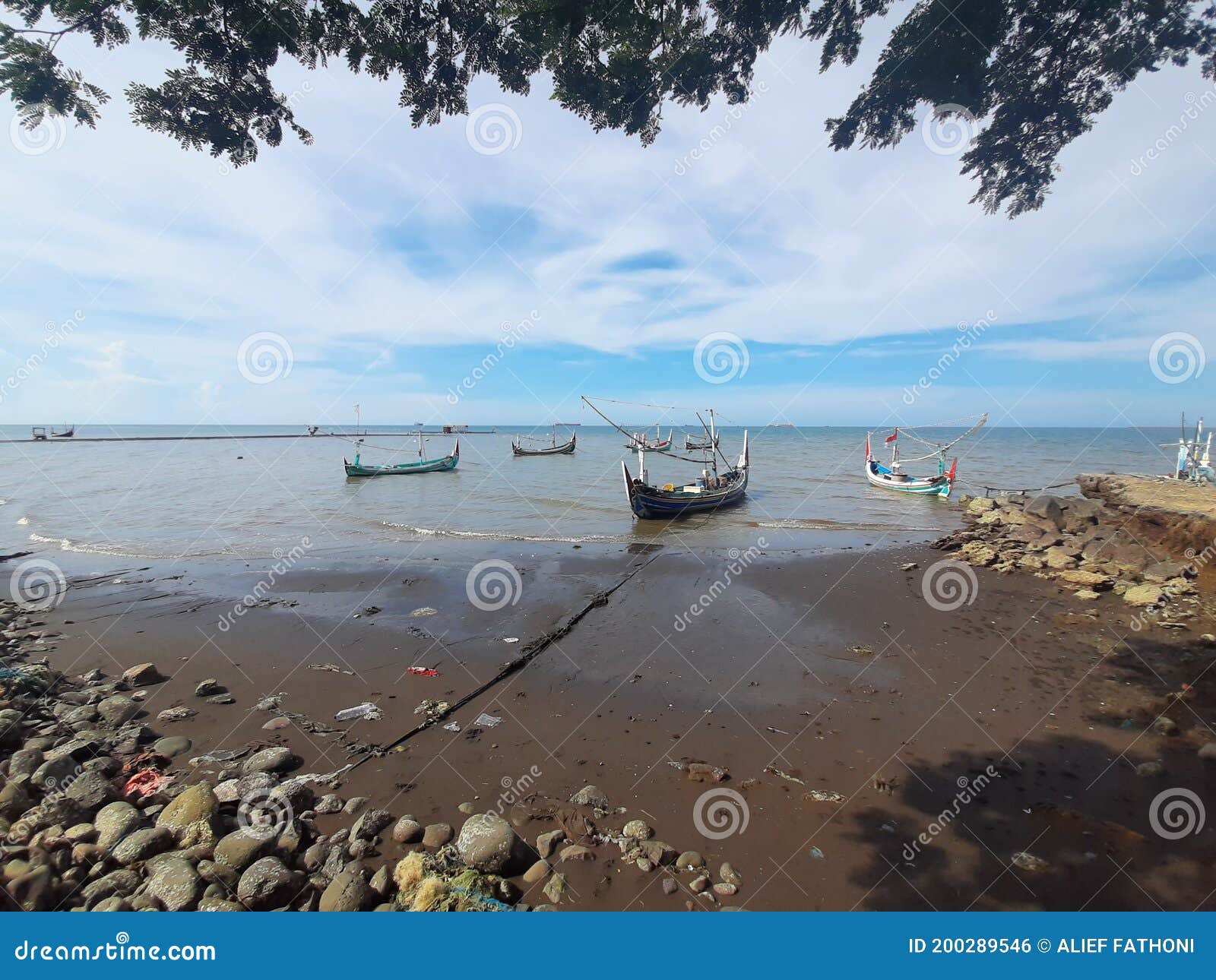 Beach. East Java - Indonesia Stock Photo - Image of reflection, beach ...