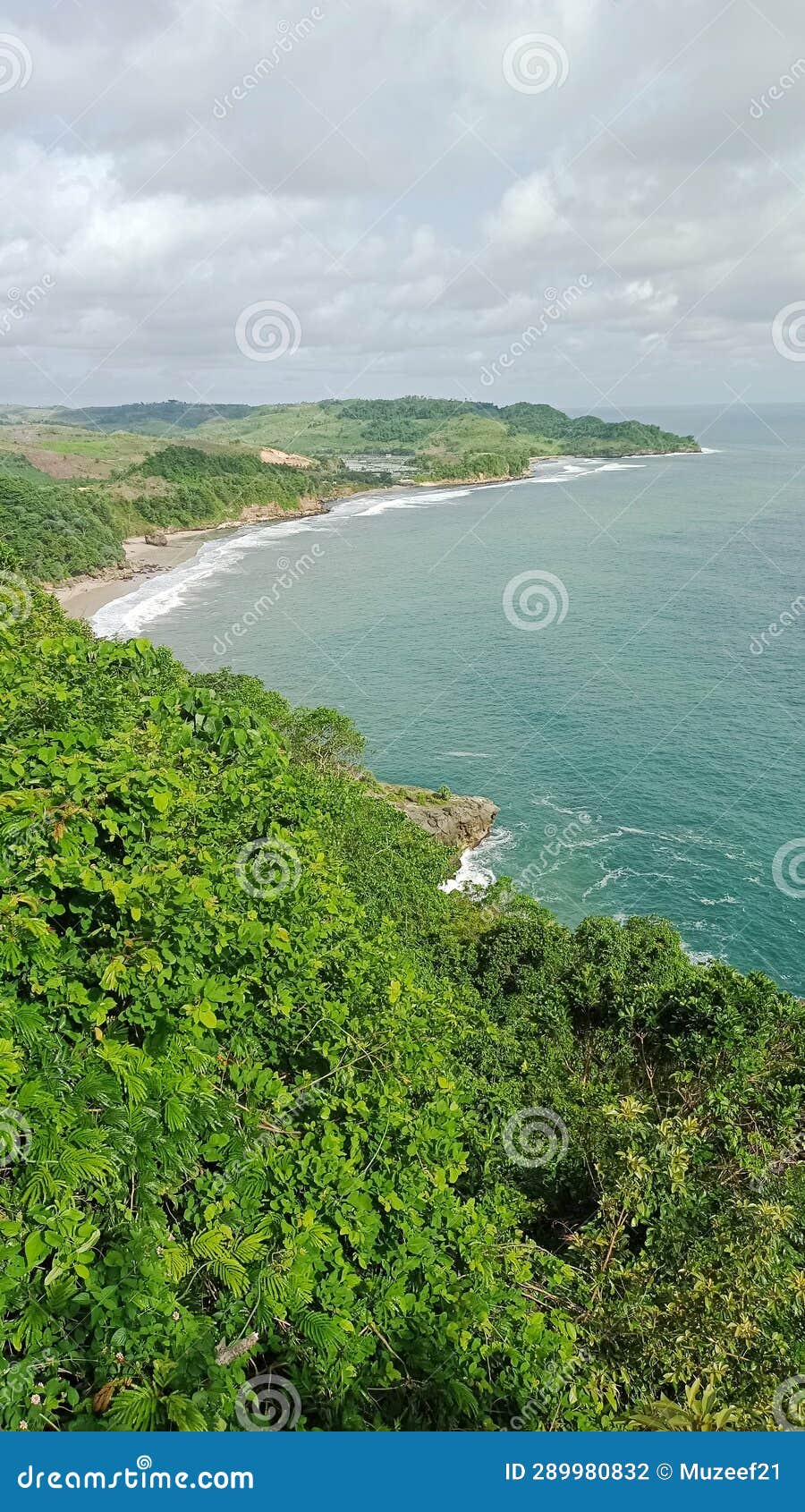 Beach on the Edge of a Cliff in Asia Stock Photo - Image of beach, edge ...