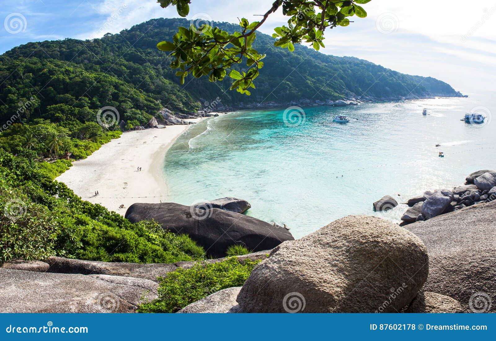The Beach on the Eighth of the Similan Islands in Thailand Stock Photo ...