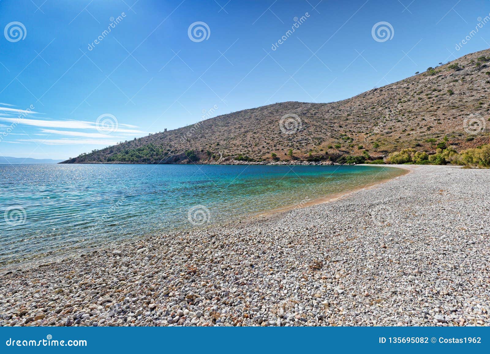 The Beach Elinda in Chios, Greece Stock Photo - Image of tourism ...