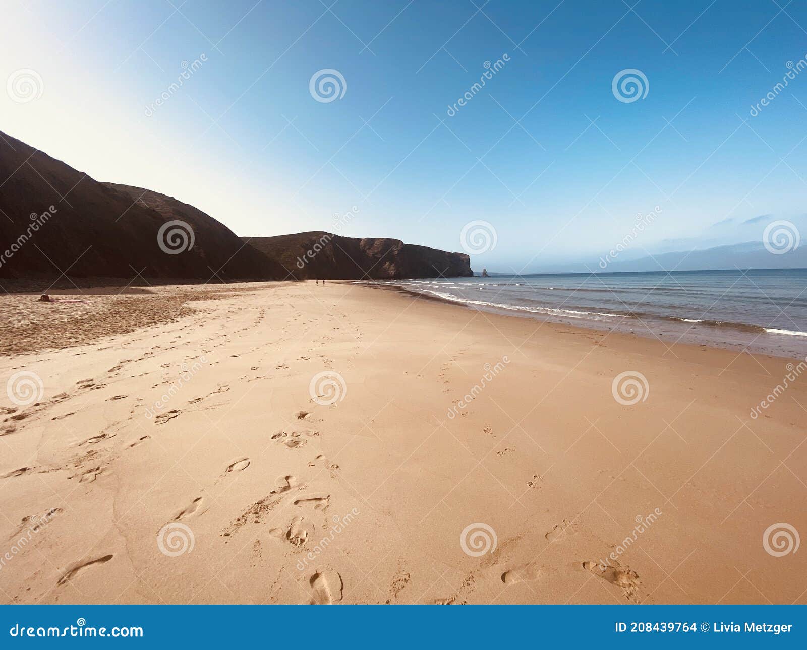 Beach stock photo. Image of rocks, beach, portugal, empty - 208439764